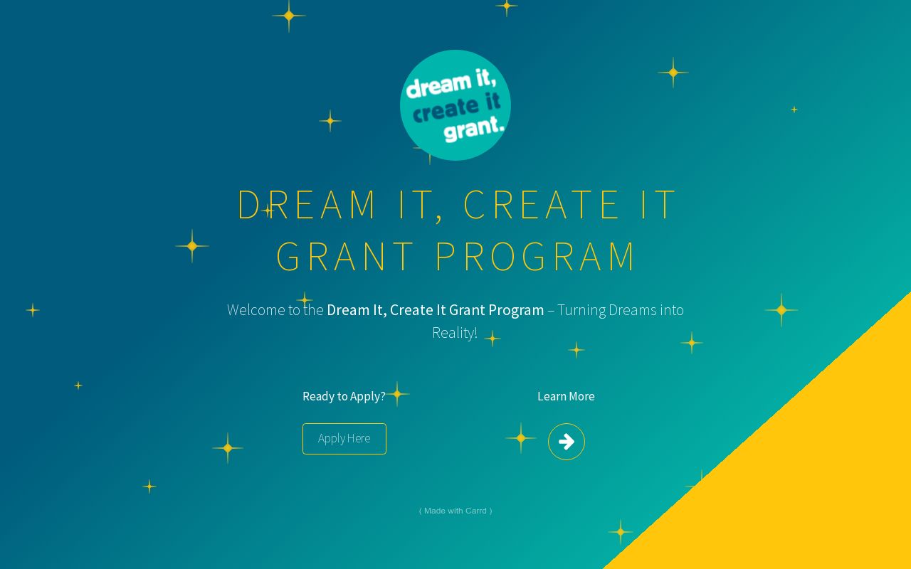 Dream It, Create It Grant Program